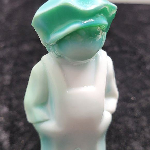 Mosser Glass | Art | Vintage Mosser Green Slag Glass Josh Figure | Poshmark